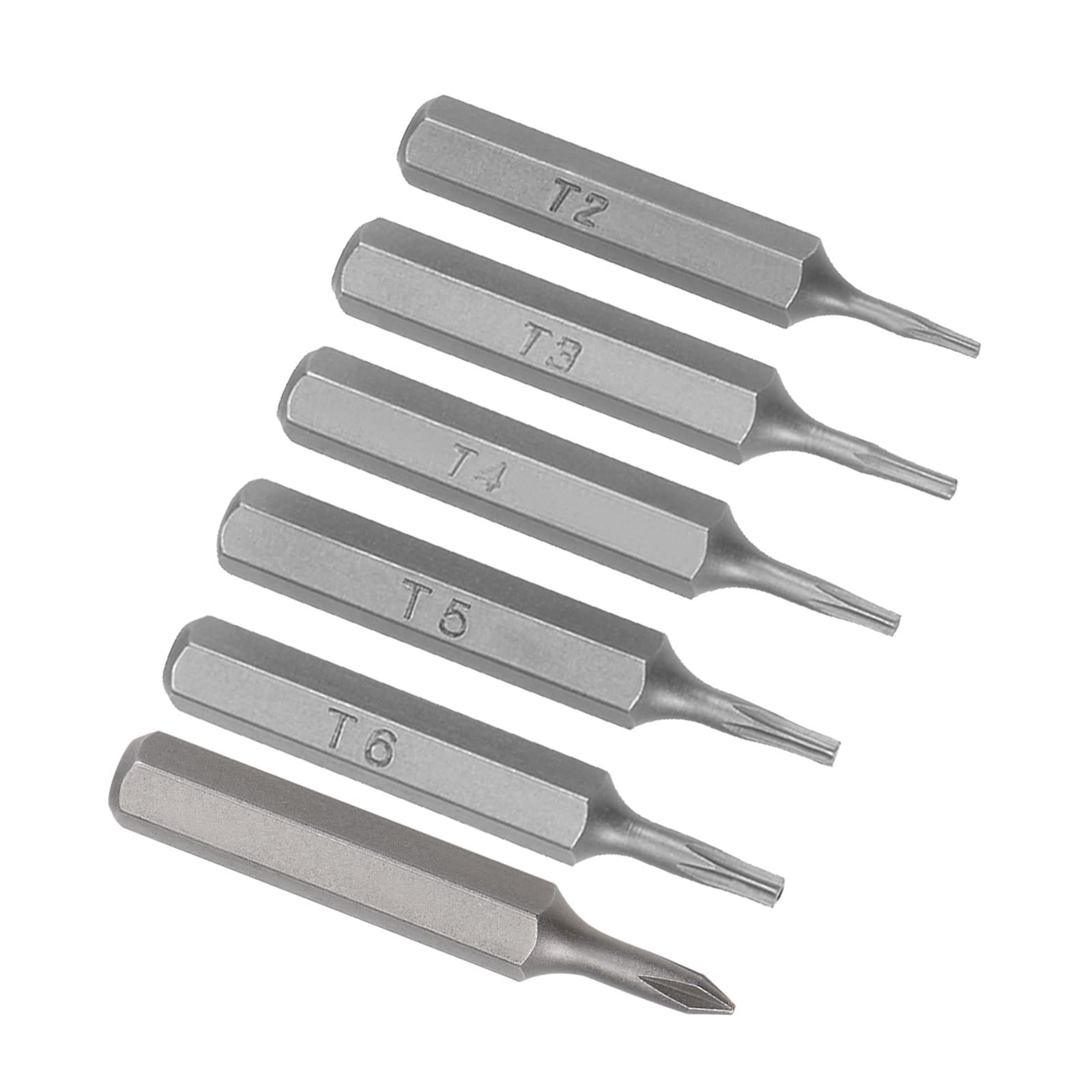 uxcell 5/32" Hex Shank Phillips and Torx Bits Set Cross PH000 T2 T3 T4 ...