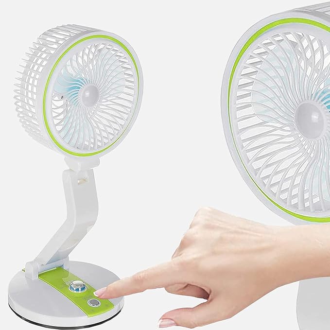 One94Store Table Fan, Small Portable Desktop Fan with 21 SMD Light ...