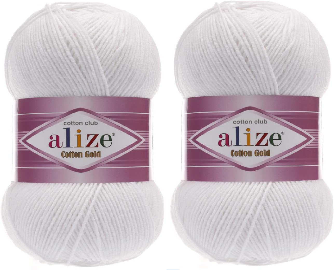 Amazon.com: 55% Cotton 45% Acrylic Yarn Alize Cotton Gold Thread ...