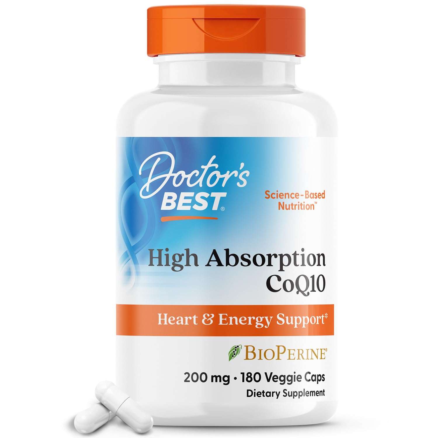 Doctor's Best High Absorption Coq10 with Bioperine Supplement, 200mg ...