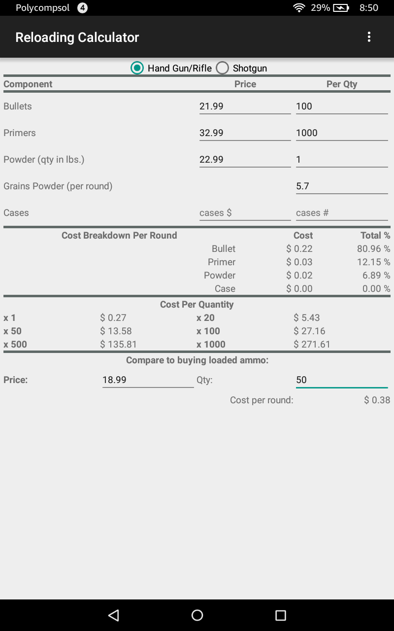 Reloading Assistant - App on Amazon Appstore