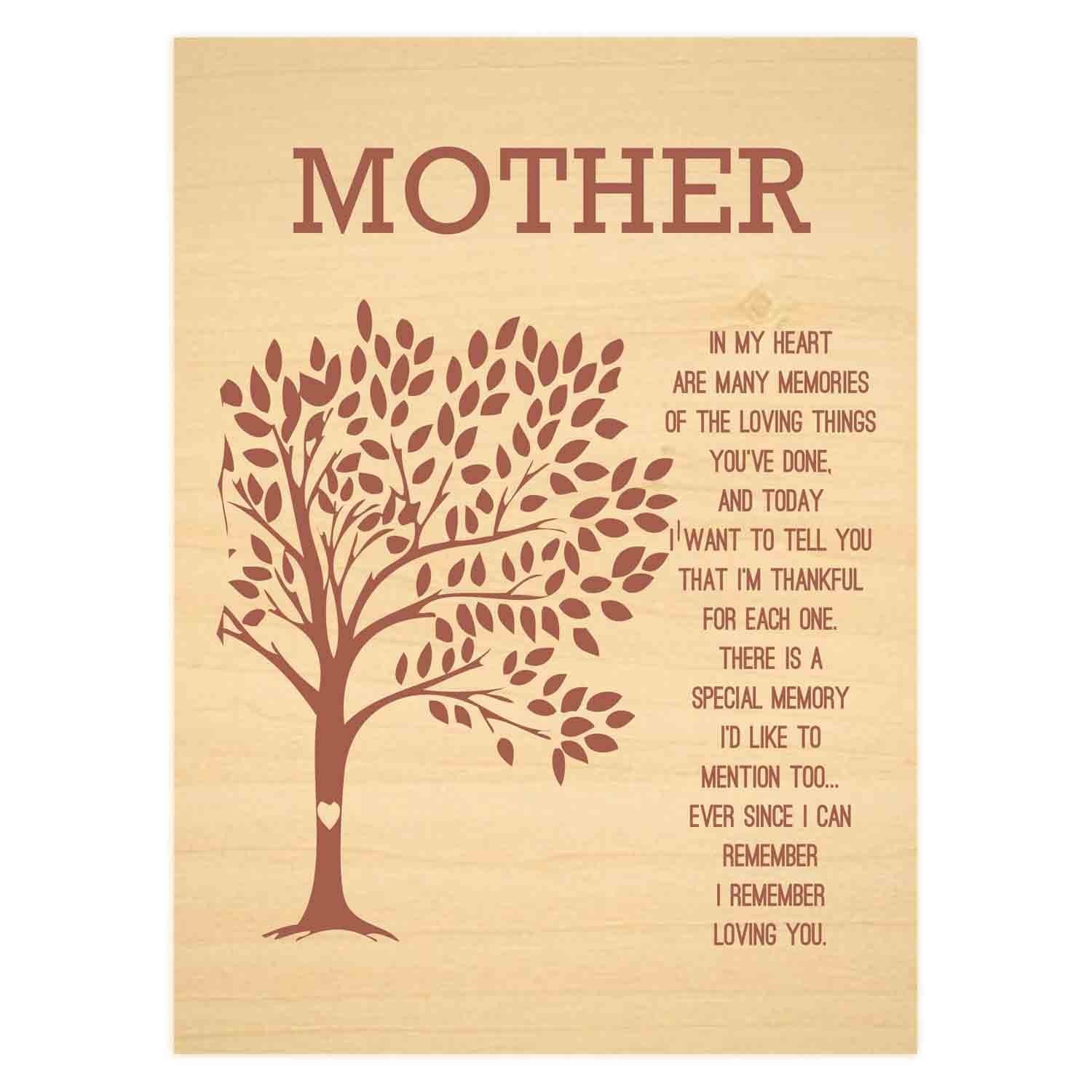 Gifts for Mother, Mom In My Heart Poem Trophy for Mom Hamper - Engraved ...