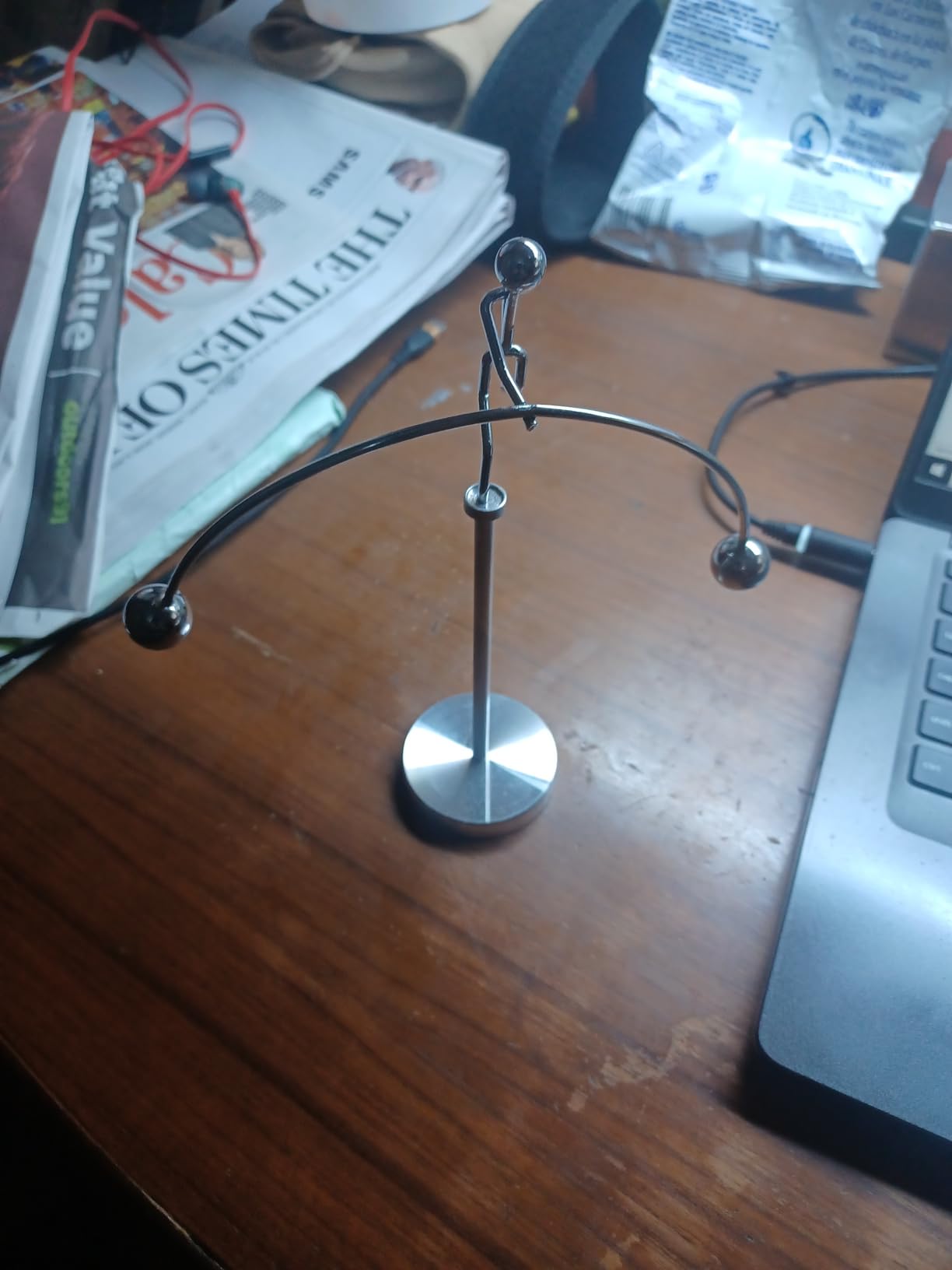 Buy Lilone Mini Steel Balance Toy Weightlifter Kinetic Art Balance ...