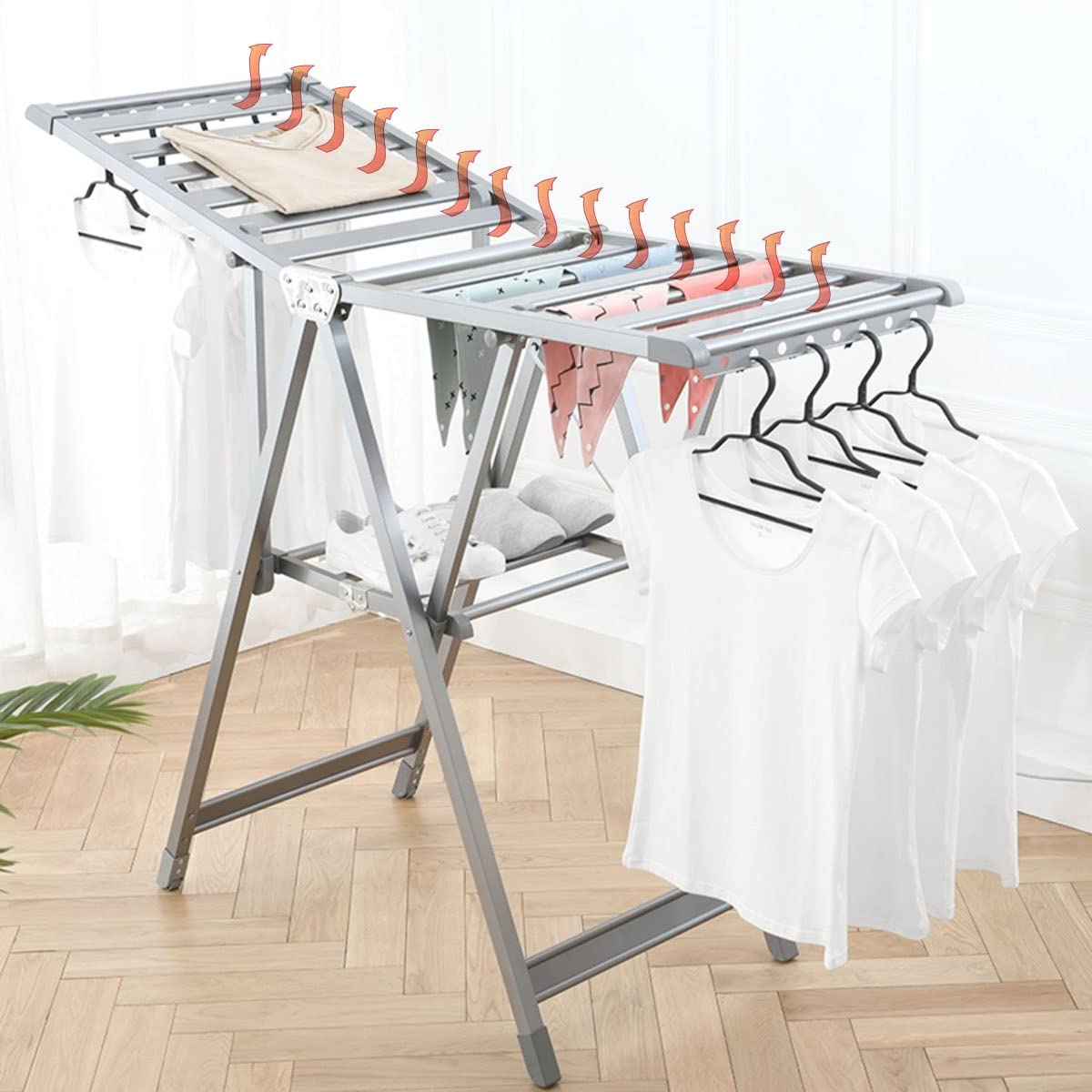 Buy 50 kg Load Heated Clothes Airer Dryer Portable Indoor Outdoor ...
