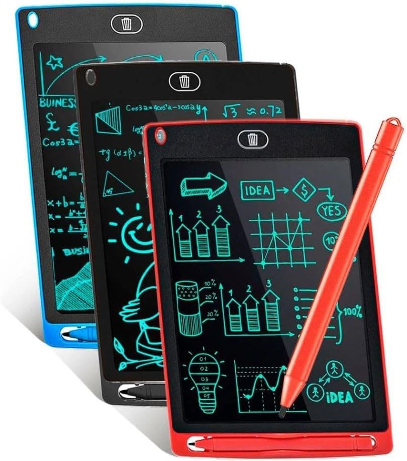 Tablet Infantil LCD Lousa Mágica Escrita Verde ou Colorida Para Desenho ...
