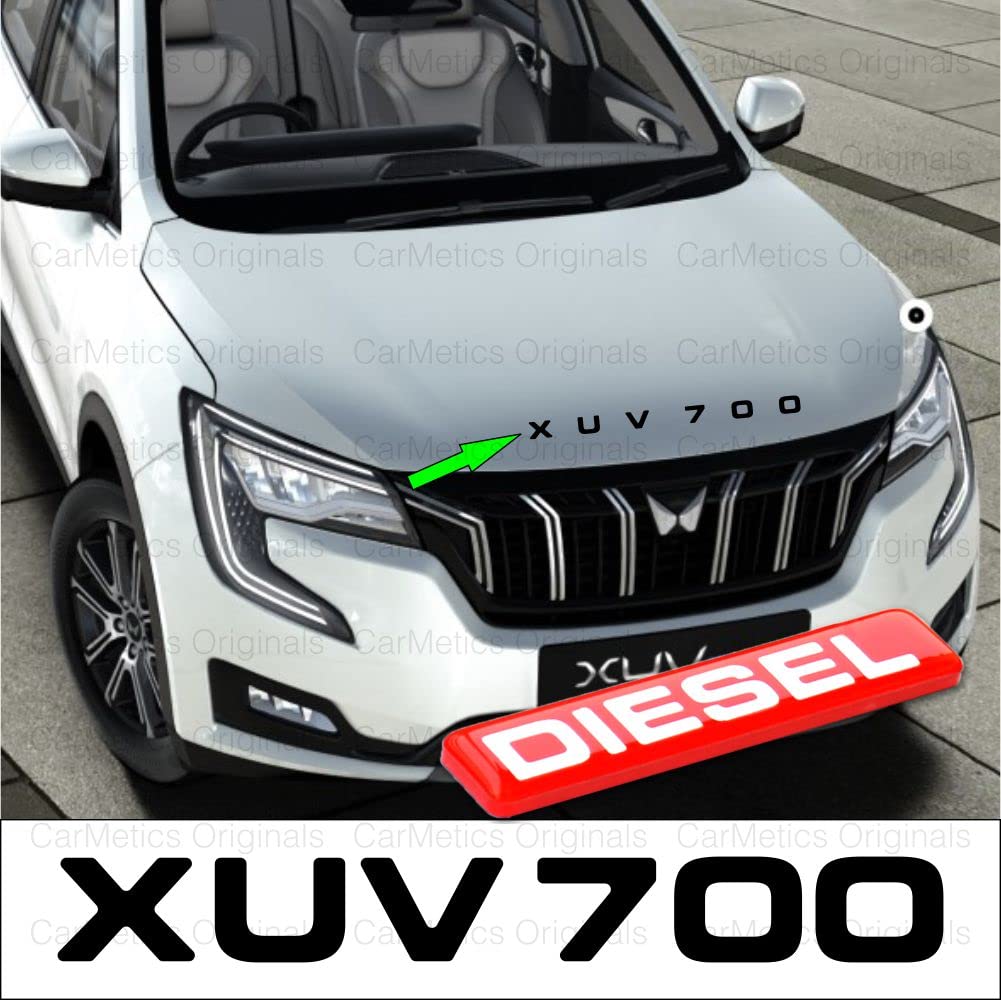 Carmetics Xuv 700 3d Letters 3d Stickers Name Logo Emblem | Desertcart ...