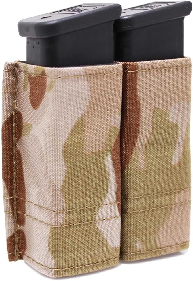 Amazon.com : Esstac Double Pistol KYWI Magazine Pouch (Multicam Arid ...