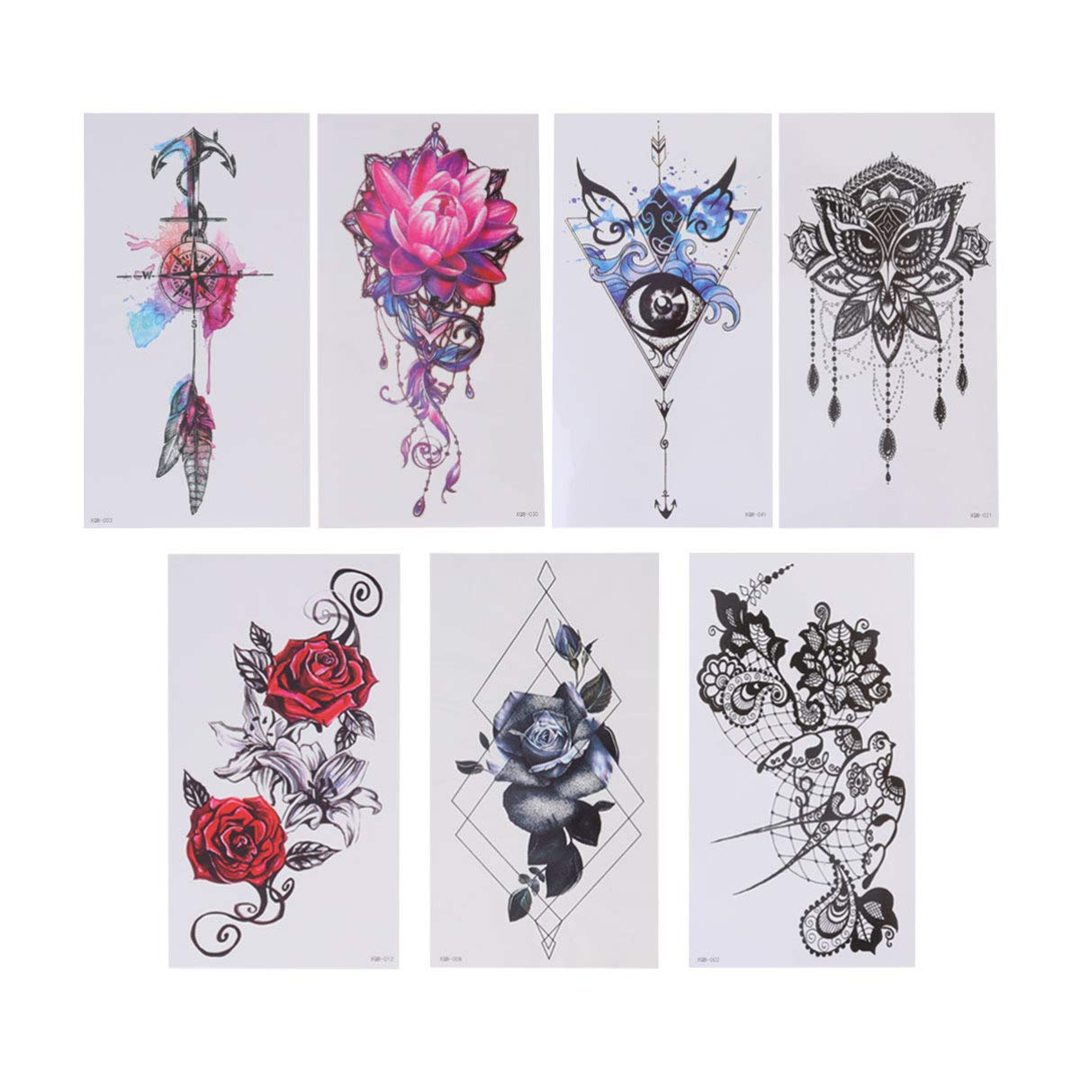 Buy Healifty 7 Sheets Totem Tattoo Stickers Waterproof Body Tattoo ...