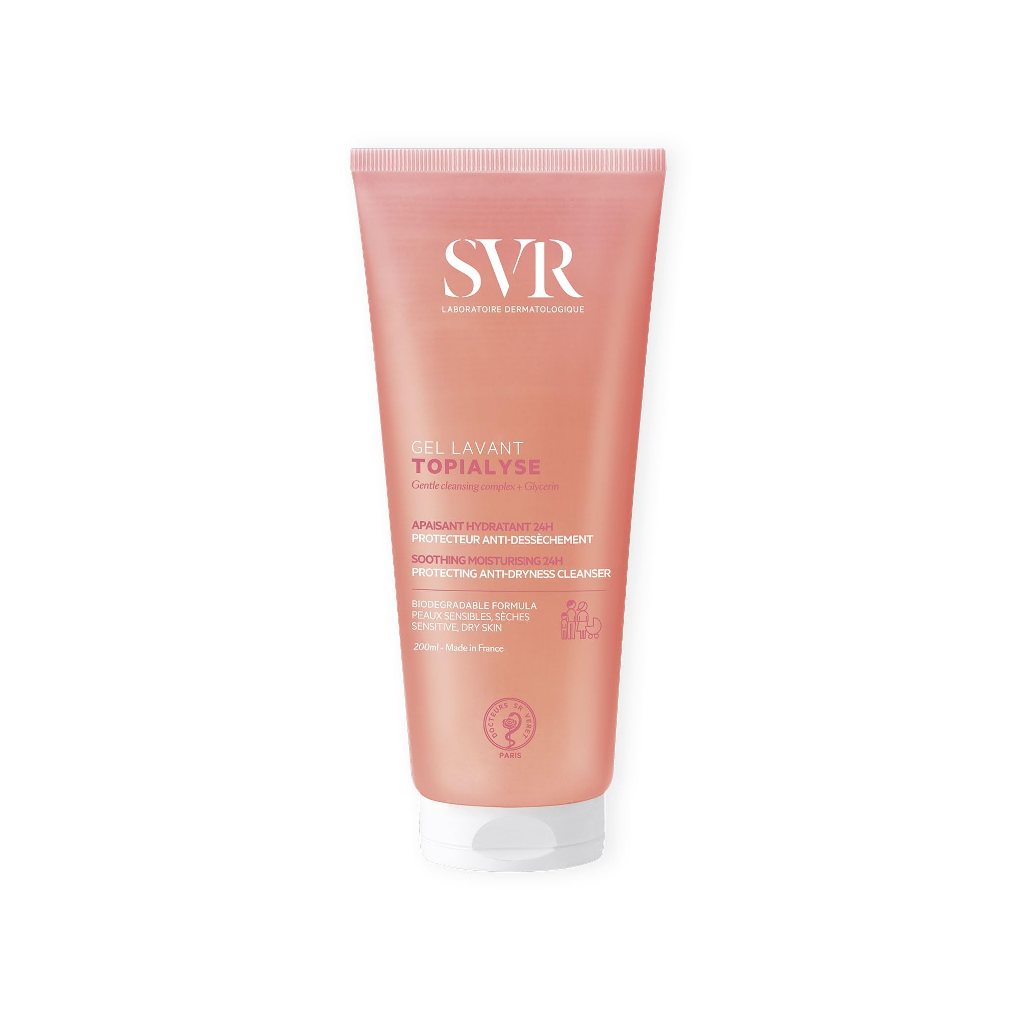 SVR Gel Limpiador para Rostro y Cuerpo Topialyse 200 ml : Amazon.com.mx ...