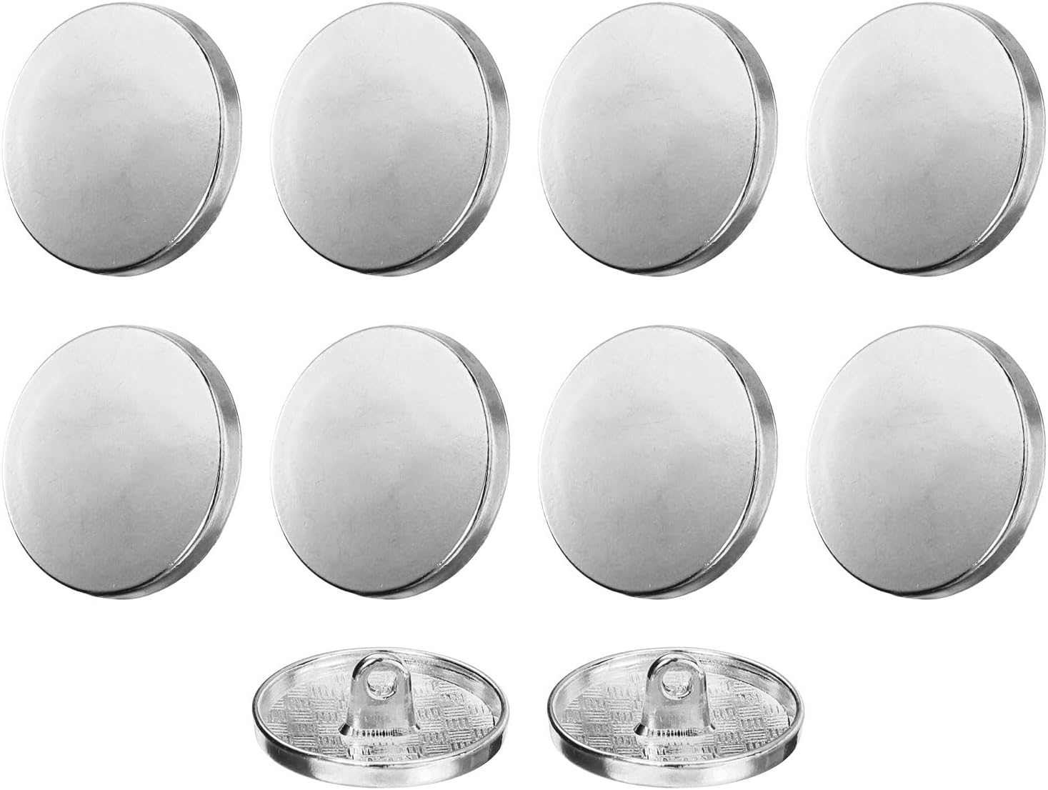 Amazon.com: HARFINGTON 10pcs 32L Metal Round Flat Sewing Buttons 20mm ...