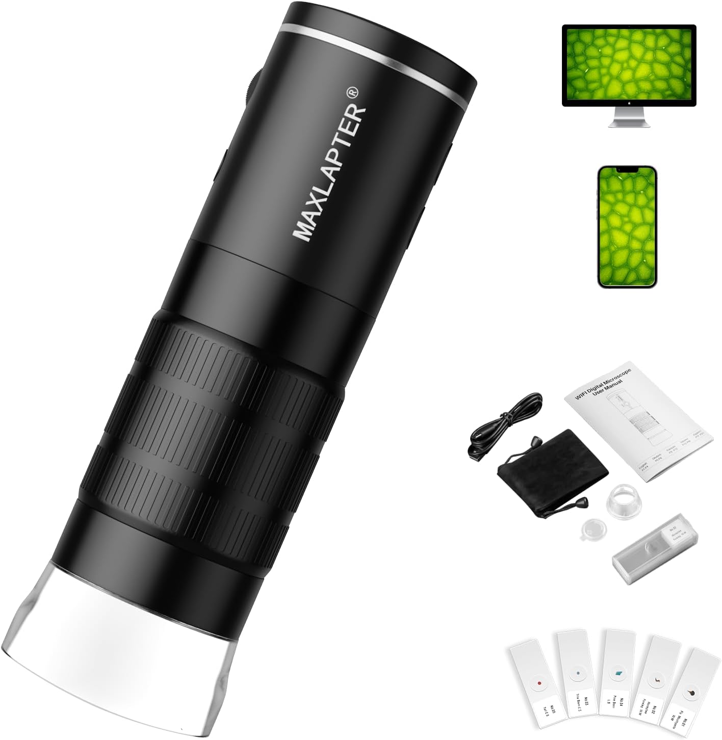Amazon.com : Wireless Digital Microscope, Skybasic 50X-1000X ...