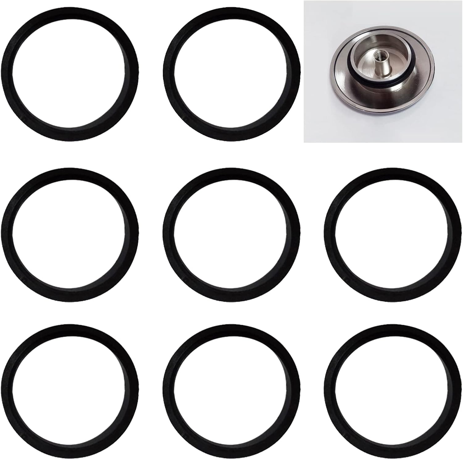8 Pcs O-Ring Gasket Kit Rubber Washer Seals Lip Seals Dual Sink Waste ...