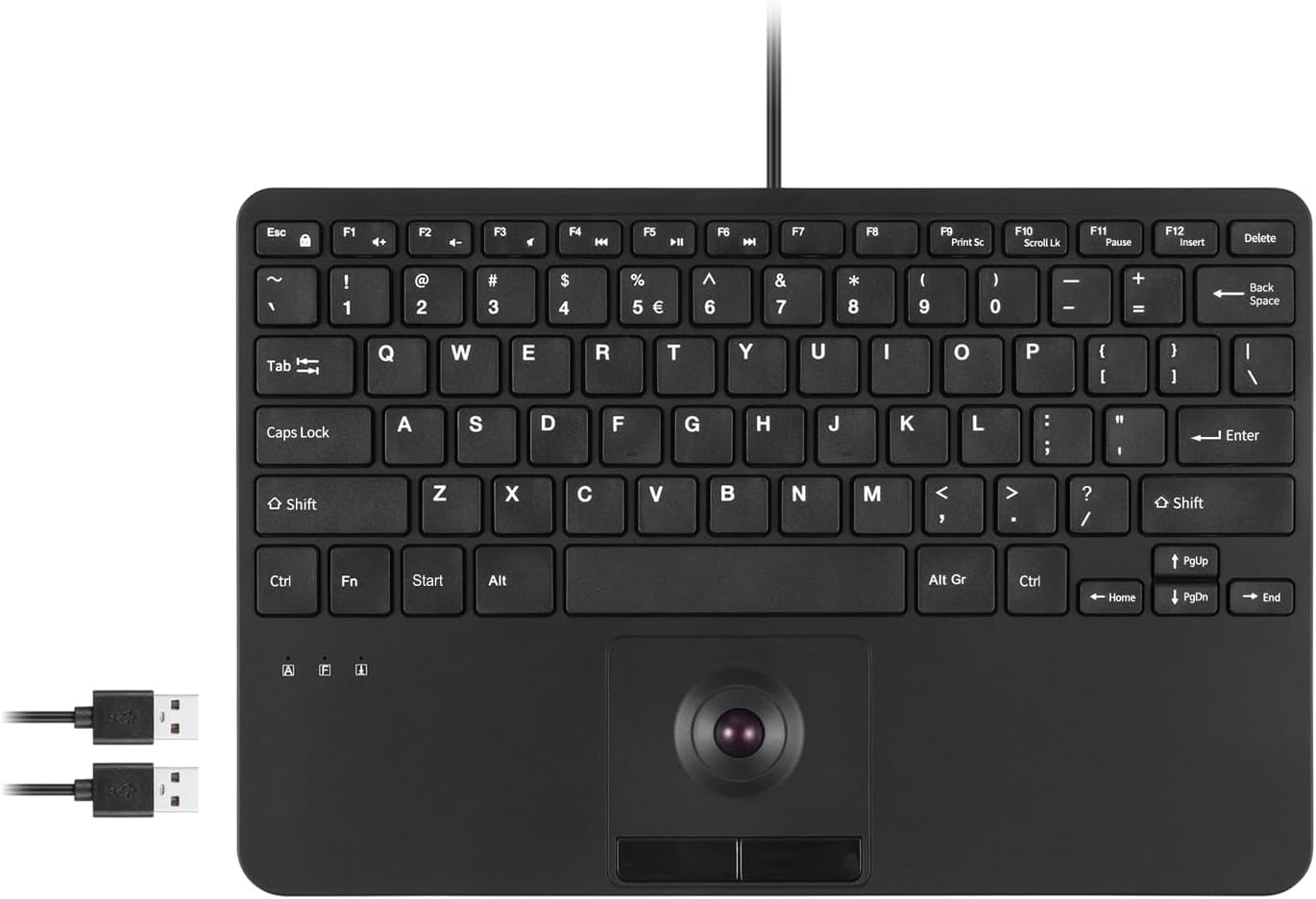 Amazon.com: Perixx PERIBOARD-526 US, Wired Mini USB Keyboard with ...