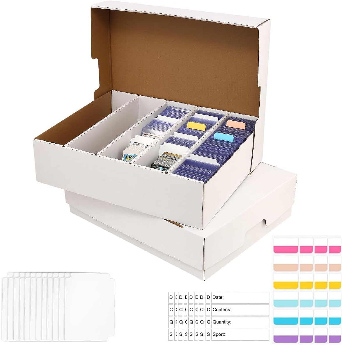 Amazon.com: BIU-BOOM Monster Card Box, 5 Track, Baseball Card Storage ...