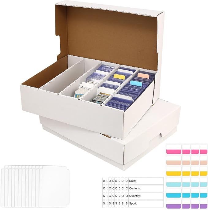 Amazon.com: BIU-BOOM Monster Card Box, 5 Track, Baseball Card Storage ...