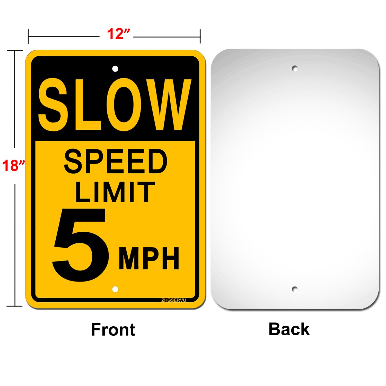 Snapklik.com : Slow Down Speed Limit 5MPH Sign