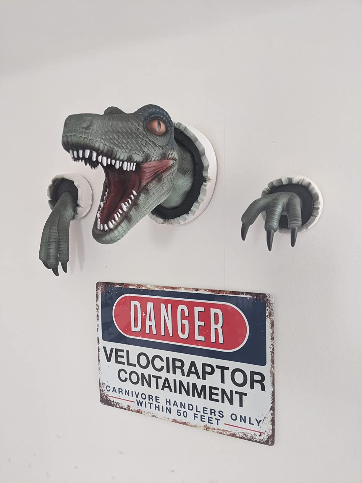 Wall Mounted Dinosaur Head Sculpture, Dinosaur Head Wall Mount ...