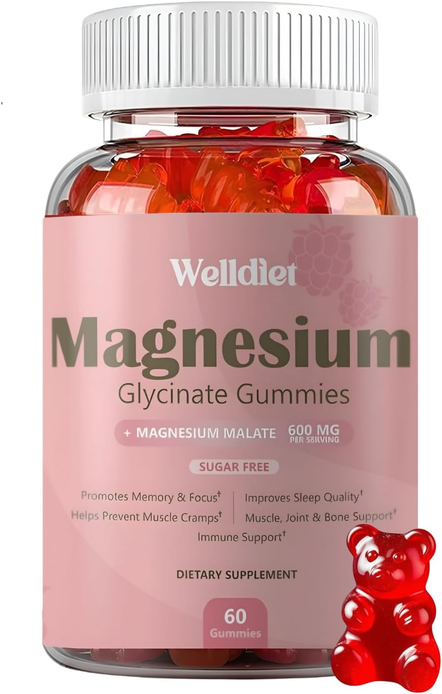 Amazon.com: Magnesium Glycinate Gummies – High Absorption Magnesium for ...
