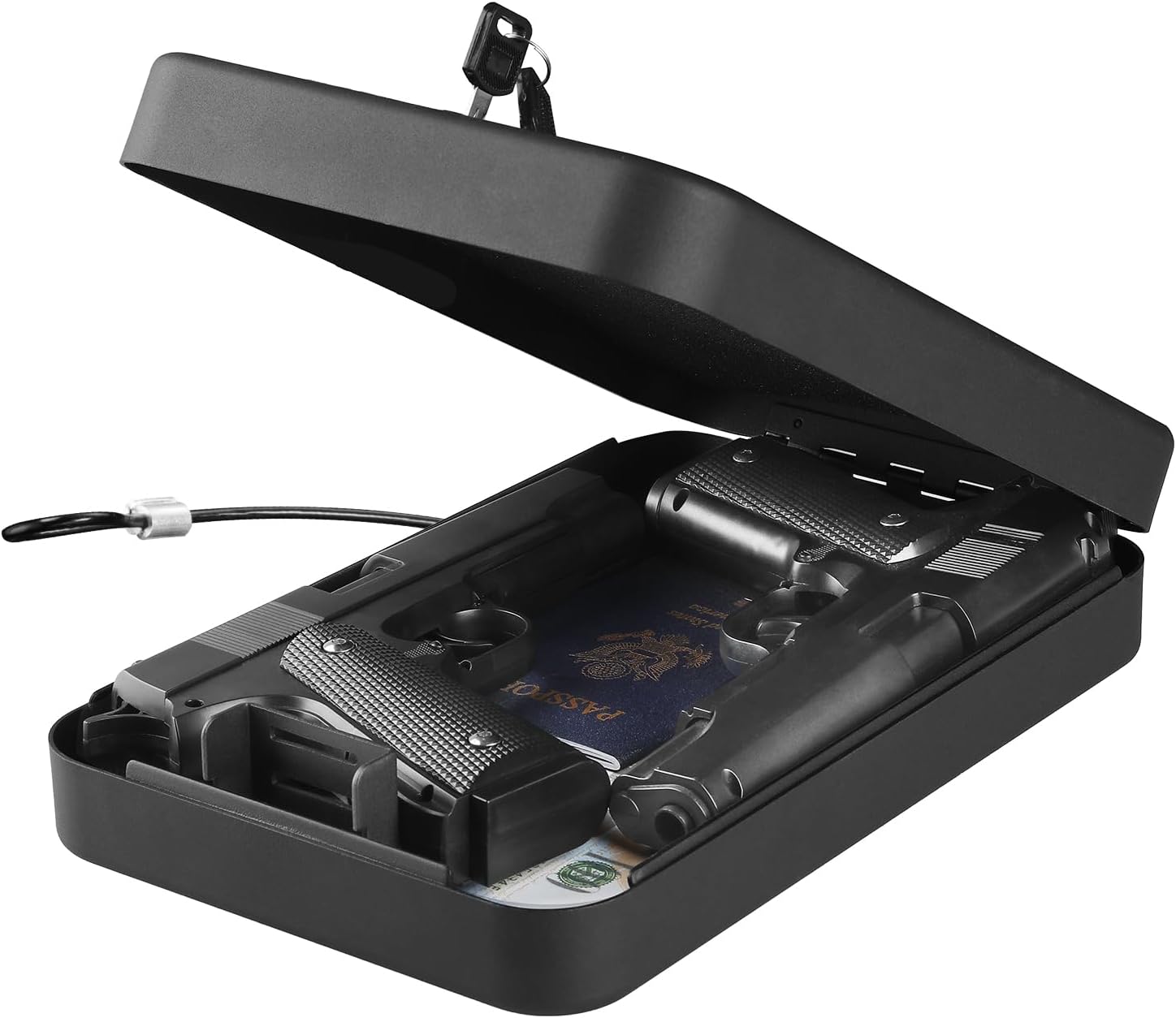 Amazon.com: Tahoe Trails Portable Gun Safe for Pistols and Valuables ...