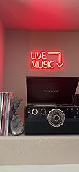 Amazon.com : Music Live Led Neon Signs - Handcrafted Led Signs 17 * 11 ...