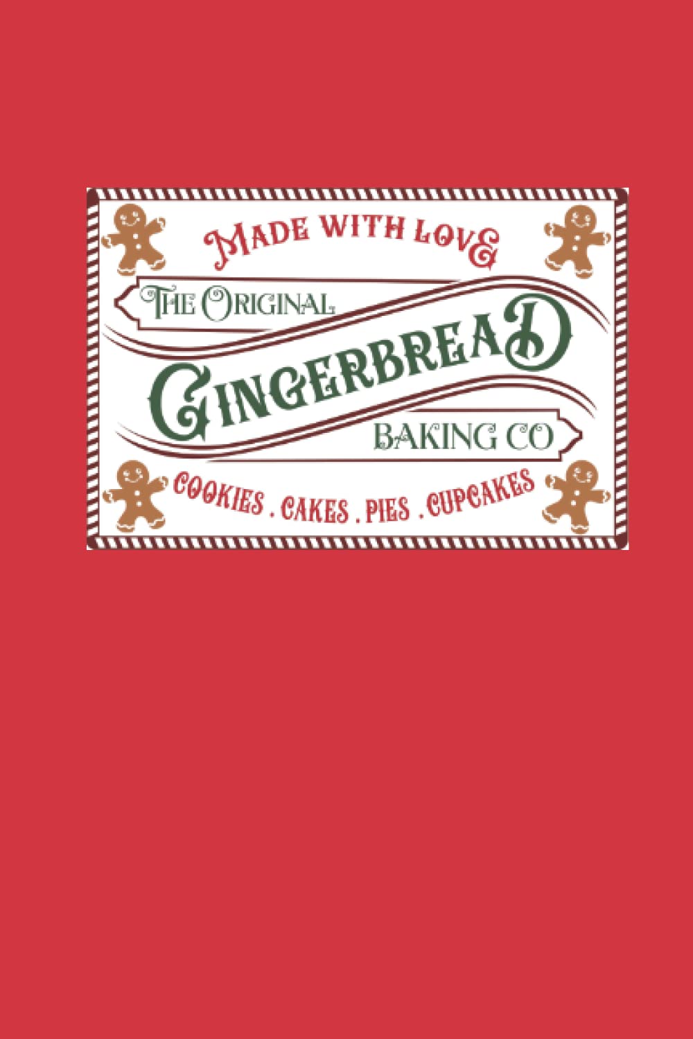 Gingerbread Baking Co Notebook - 120 pages - 6" x 9": Paper Co, Anti ...
