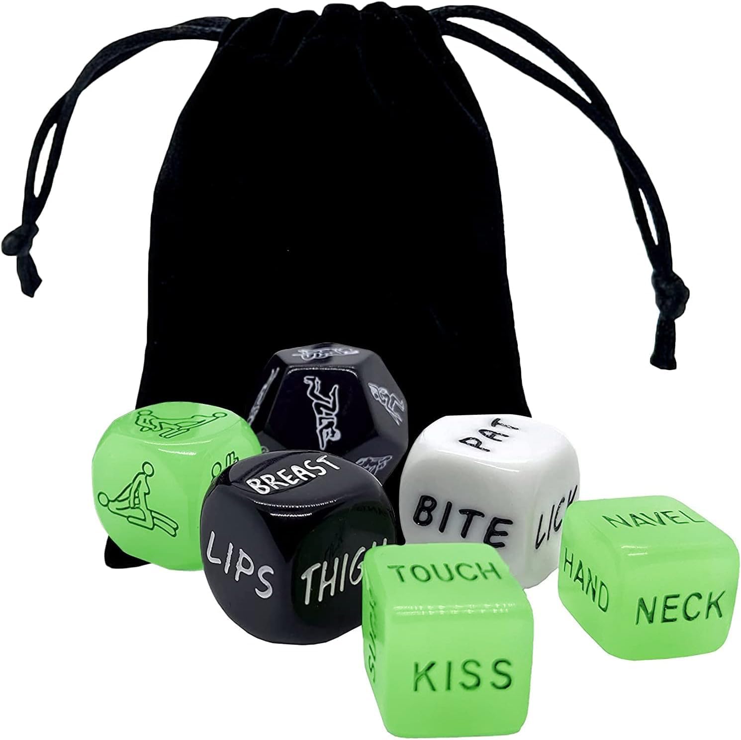 Sex Dice Games 6pcs Sex Dice Naughty Dirty Dice for Sex Gaming for ...