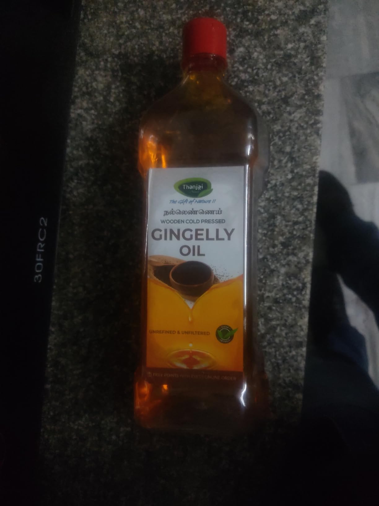 Thanjai Natural Virgin Gingelly Oil 1000ml Sesame Oil Cold Pressed ...