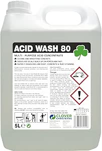 Acid Wash 80, Multi-Purpose Concentrated Acid Cleaner, 5L, Professional ...