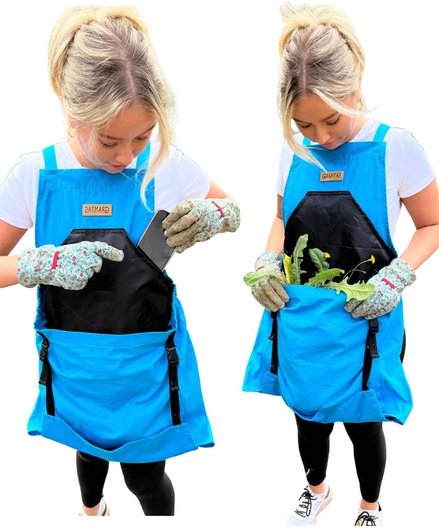 Amazon.com: Grampa's Garden Apron - Cross Back Gardening Apron With ...