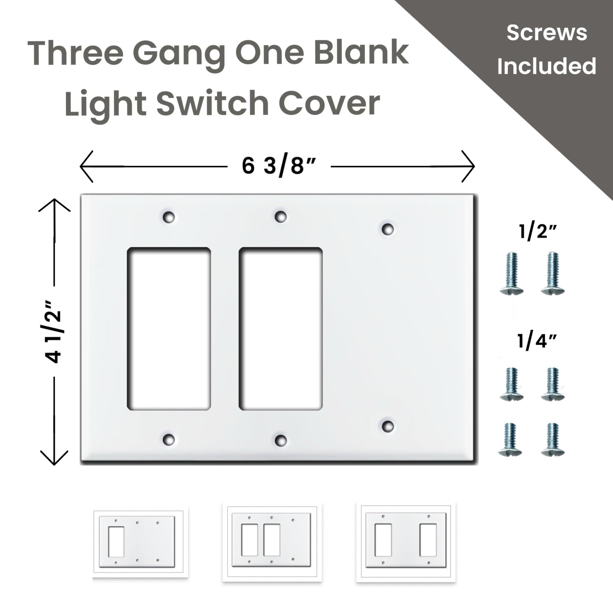 Switch Plate Cover Dimensions