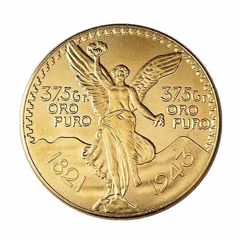 Moneda Centenario De Oro 50 YIQILAFADA 1821 1921 1943 1947 Moneda