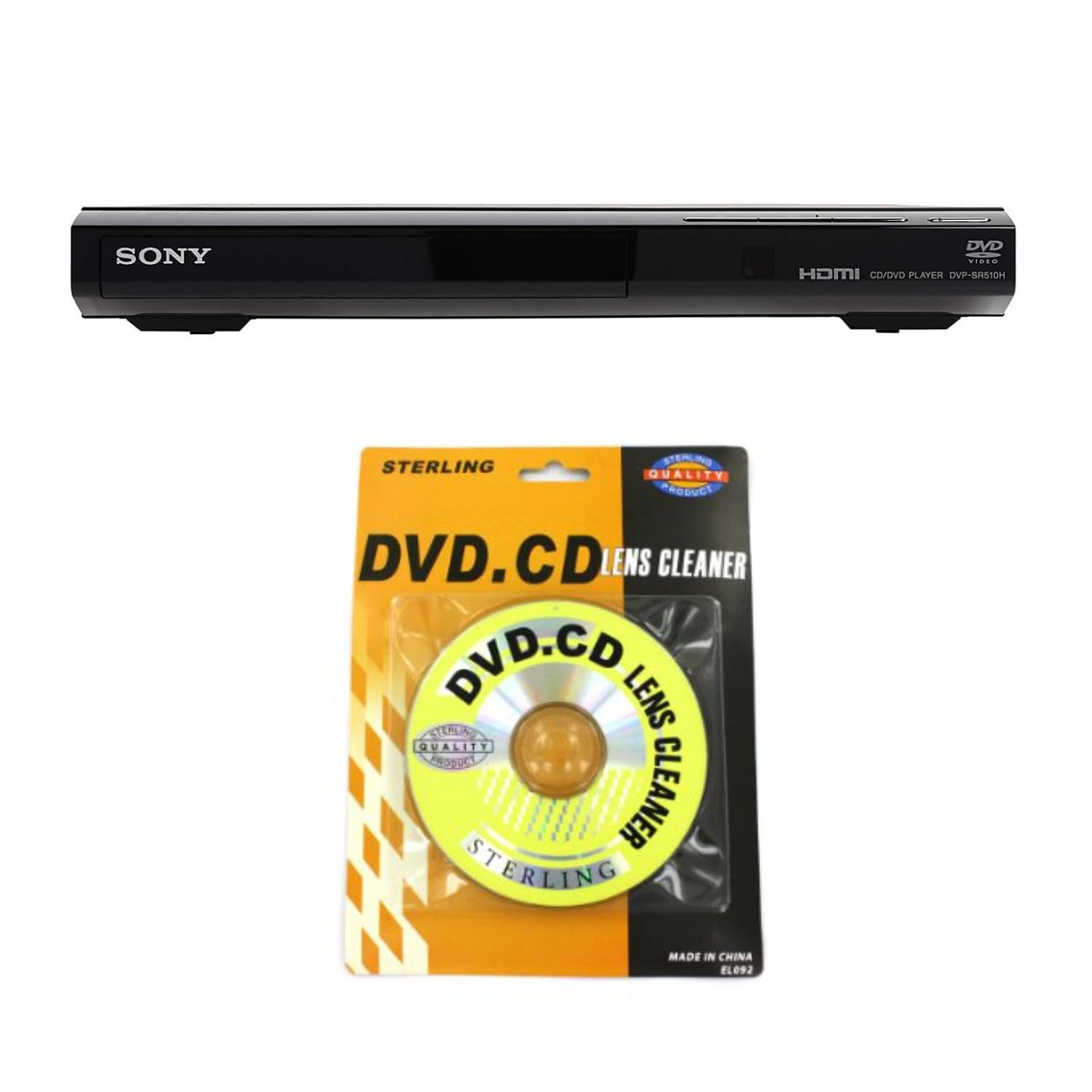 Amazon.com: Sony DVP-SR510H 1080p Upscaling DVD Player Bundle with CD ...