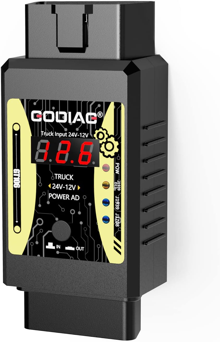Amazon.com: Godiag GT106 OBD2 24V to 12V Converter Adapter, OBDII Power ...