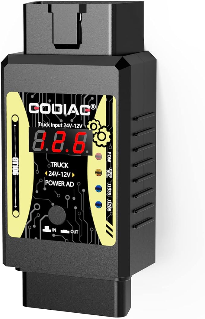Amazon.com: Godiag GT106 OBD2 24V to 12V Converter Adapter, OBDII Power ...