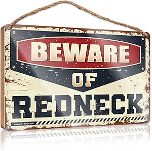 Amazon.com : Abipuir Signs for Kitchen Beware of Redneck Wooden Sign ...