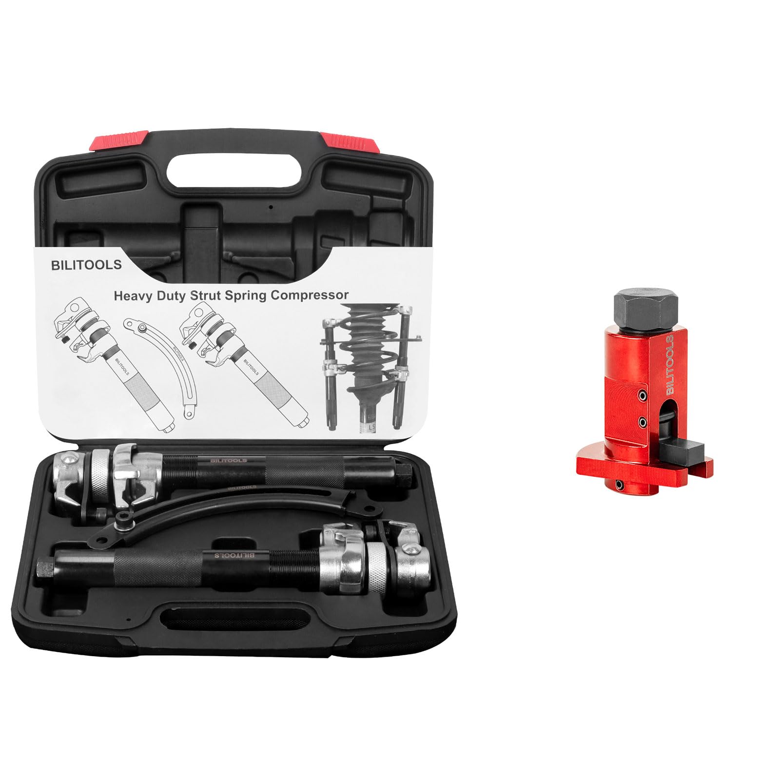 Amazon.com: BILITOOLS Spring Compressor Tool with Universal Strut ...