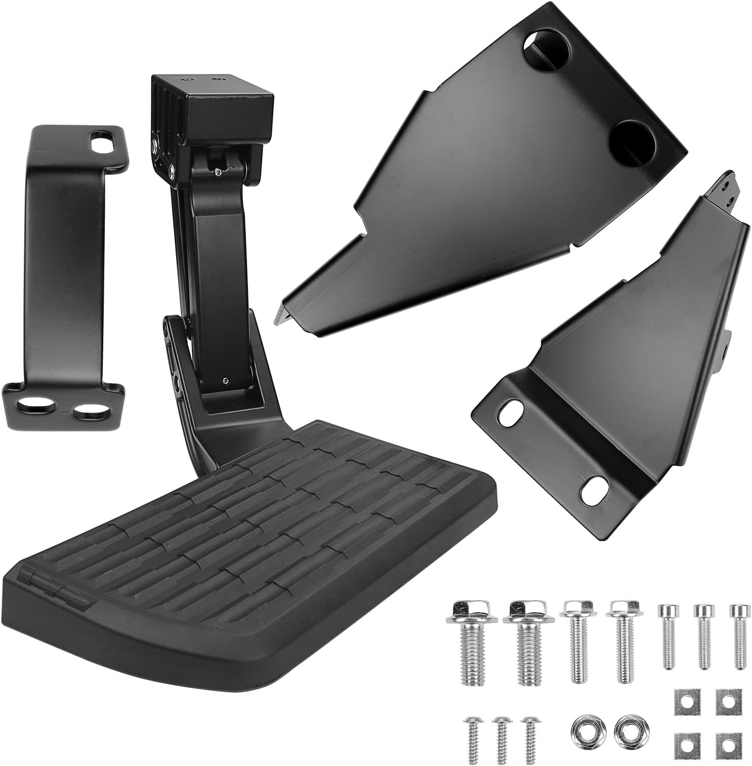 Amazon.com: FEXON Rear Bed Step Retractable Bumper Step Compatible with ...