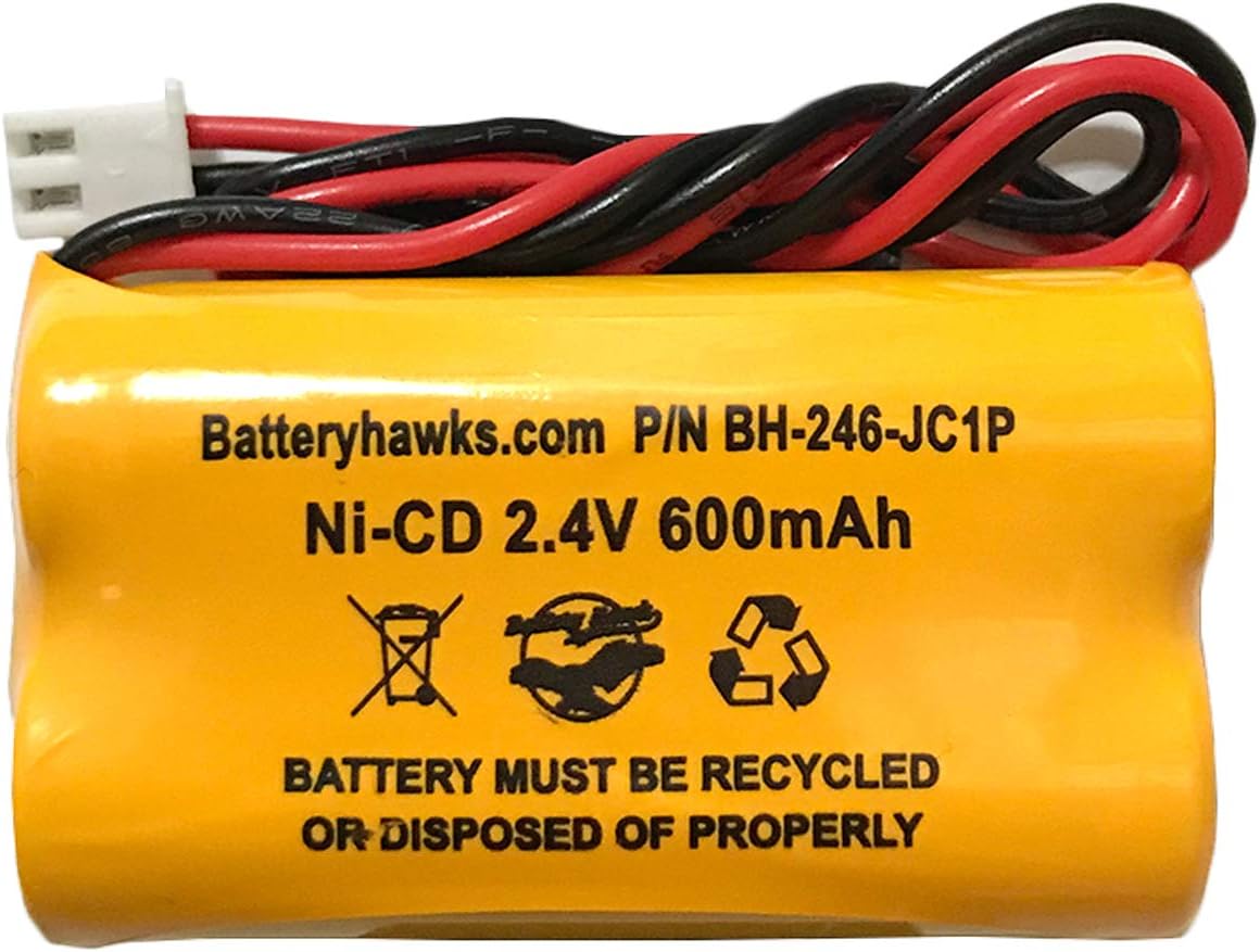 Amazon.com: Battery Hawk 10010036 10010034 TOPA NI-CD AA500MAH 2.4V AA ...