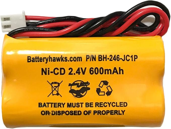 Amazon.com: Battery Hawk 10010036 10010034 TOPA NI-CD AA500MAH 2.4V AA ...