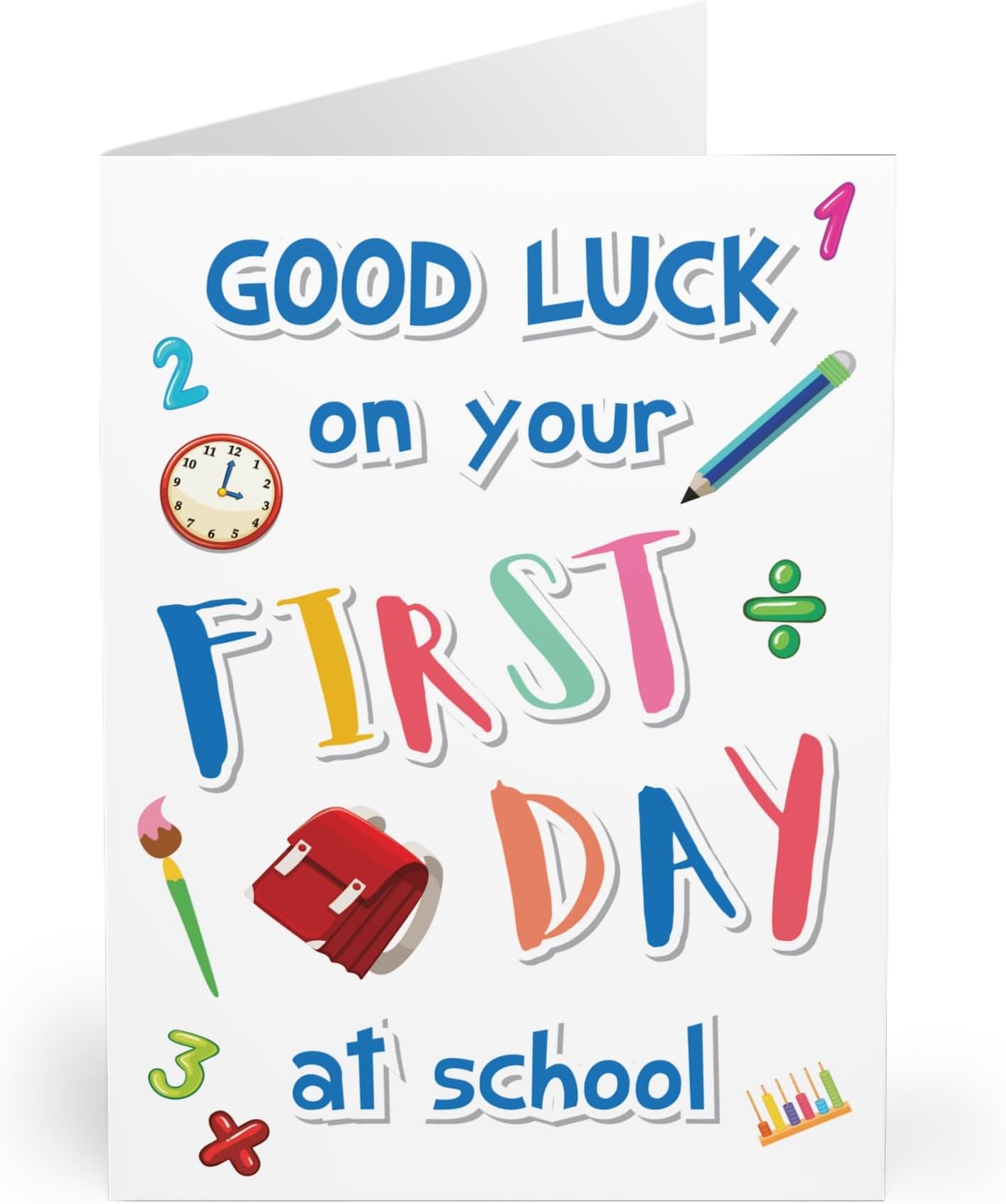Huxters Good Luck Card for Children First Day at School Shine Bright ...