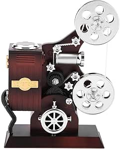 Amazon.com: Hztyyier Vintage Jewelry Box Retro Movie Projector Shape ...
