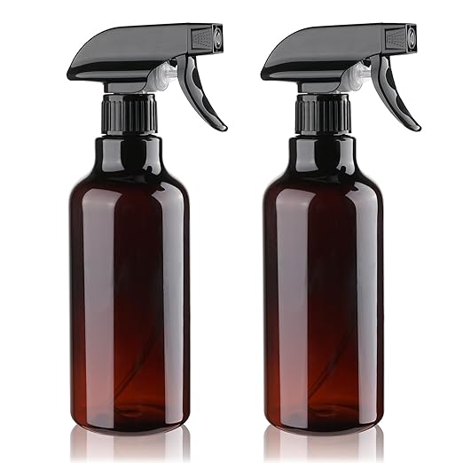 Amazon.com: Plastic Spray Bottles Empty Spray Bottle 16.9oz/500ml 2 ...