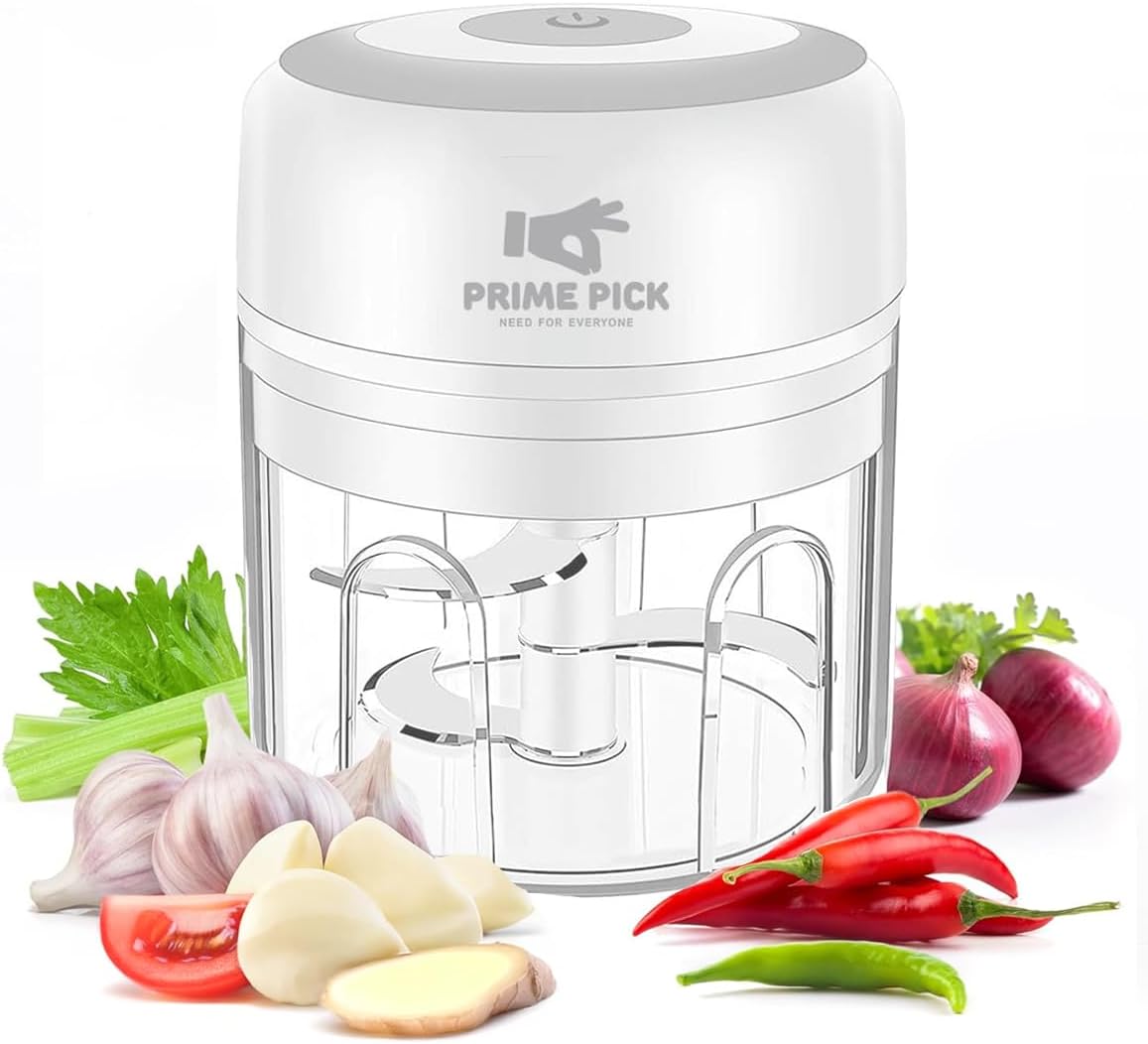 Buy JCentails Electric Mini Garlic Chopper – Small Wireless Food ...