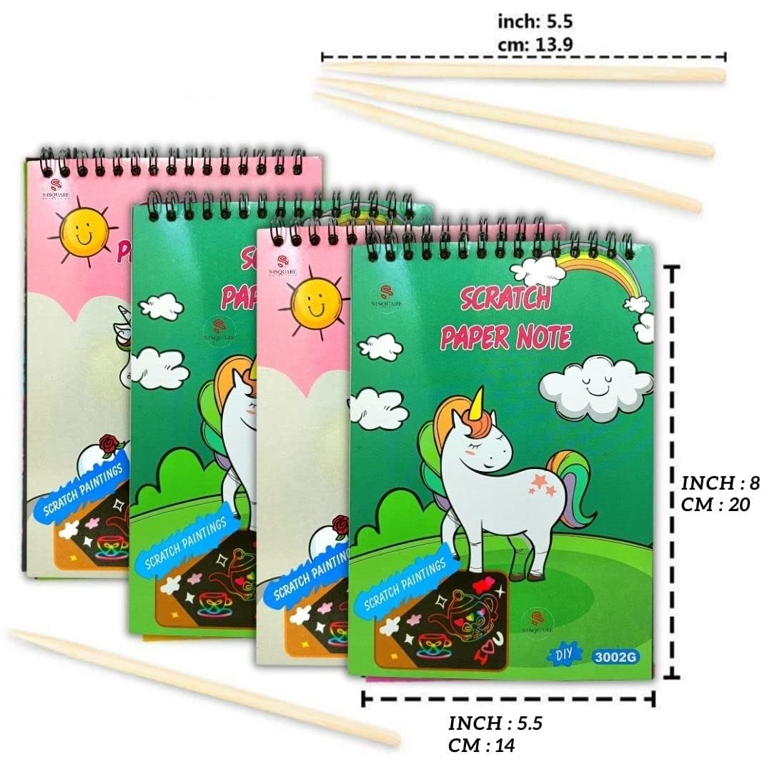 Crowd Clicks® Scratch Book Magic Doodle Scratch Art Activity | Scratch ...