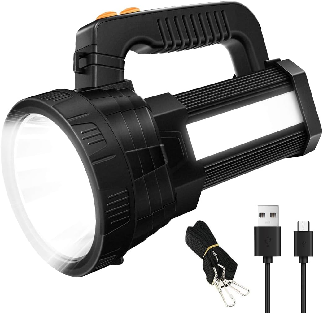 ERAY Rechargeable Torches LED Super Bright, 9600mAh Portable ...