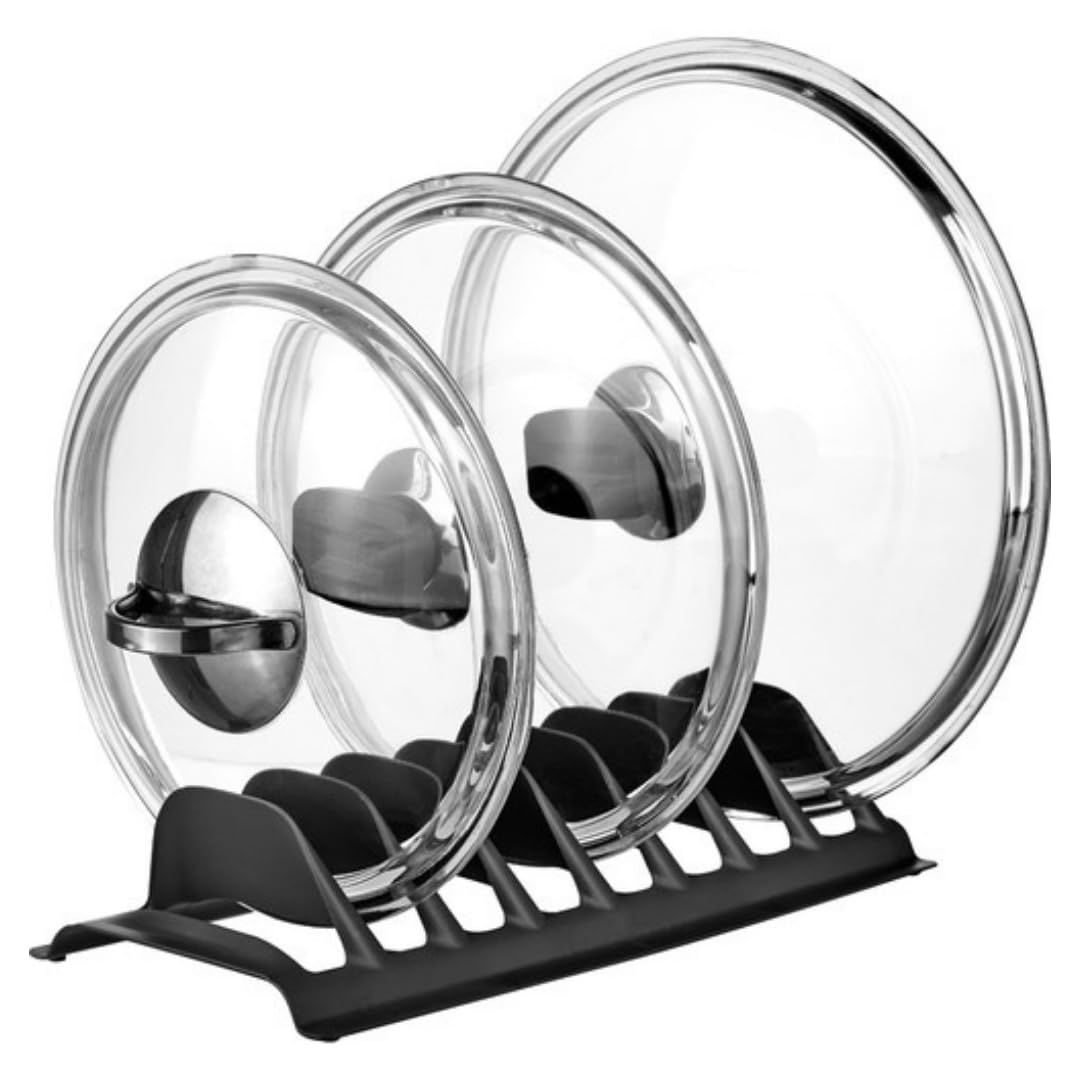 Amazon.com - EYNEL Set of 3 Pot Lid Holder and Plate Dish Rack with 7 ...