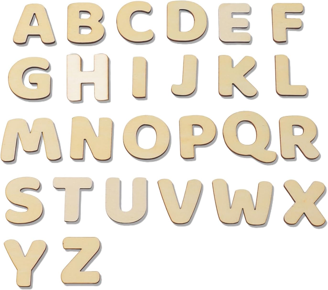 Amazon.com: 248 Pieces Wooden Letters 1.3 Inch Crafts DIY Wooden ...