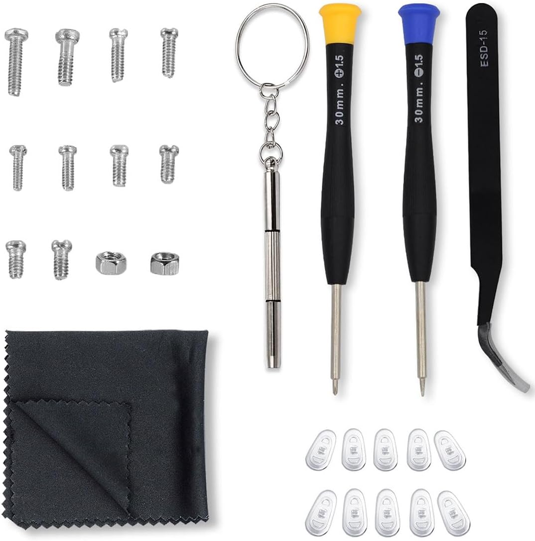 Amazon.com: Edward Tools Eyeglass Repair Kit with Screws – 11 Piece ...