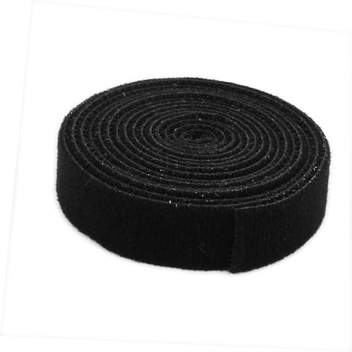 Buy X-DREE 2cm Width 2m Long Black Reusable Cable Ties Back To Back ...