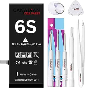 Canadian Cell Parts Replacement Li-ion Battery Compatible with iPhone ...